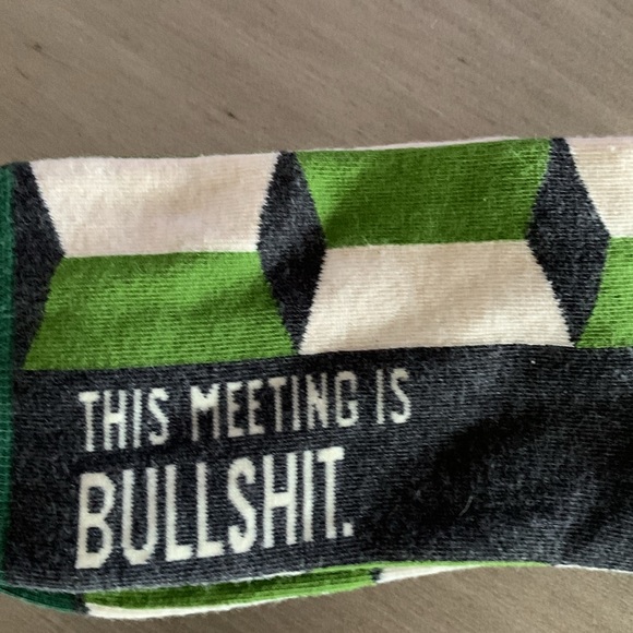 Blue Q | Underwear & Socks | Mens Crew Socks Gag Gift This Meeting Is ...